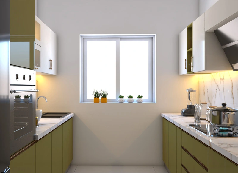 #1 Best Parallel Kitchen Designs | Parallel Kitchen Interiors