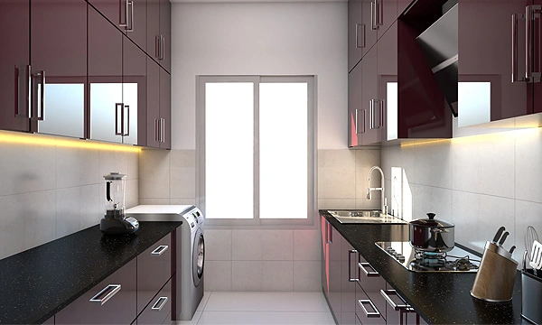 #1 Best Parallel Kitchen Designs | Parallel Kitchen Interiors